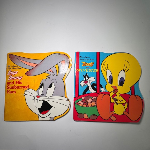 Golden Goose | Accents | Vintage Golden Shape Books Bugs Bunny Tweety ...